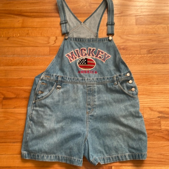 Disney | Jeans | Disney Catalog Mickey Mouse Denim Bib Overalls ...